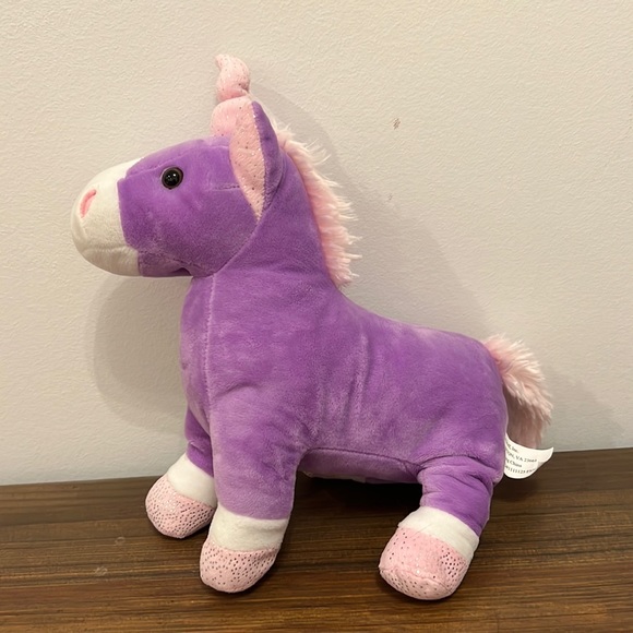 Fun Stuff | Toys | Purple Unicorn 2 Wide Plush Pink Tail Fun Stuff Inc ...